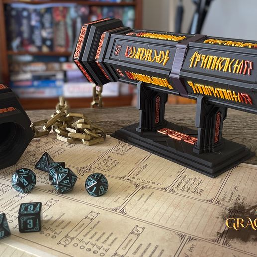 📜 Warsmith Scroll Holder・ STL File for 3D printing・Cults