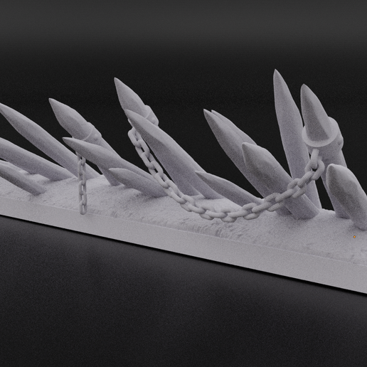 ⚔ Peasant Archer Stake Walls・Free STL File for 3D printing・Cults