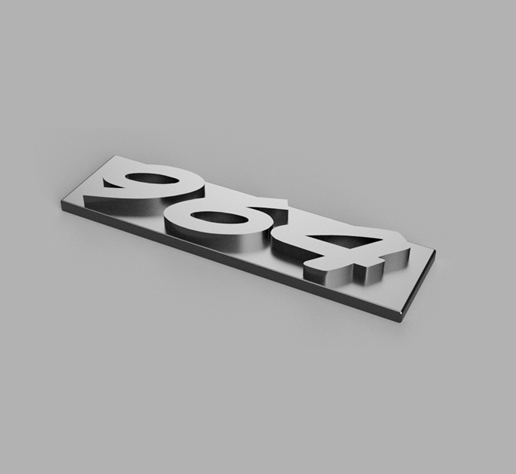 🛞 LOGO PORSCHE 911 964・ STL Datei für 3D-Druck・Cults