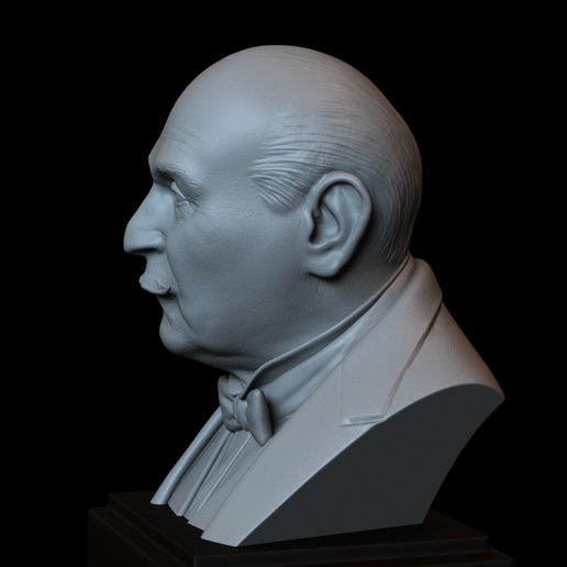 ️ Hercule Poirot (David Suchet) 3d Printable Model, Bust, Portrait ...