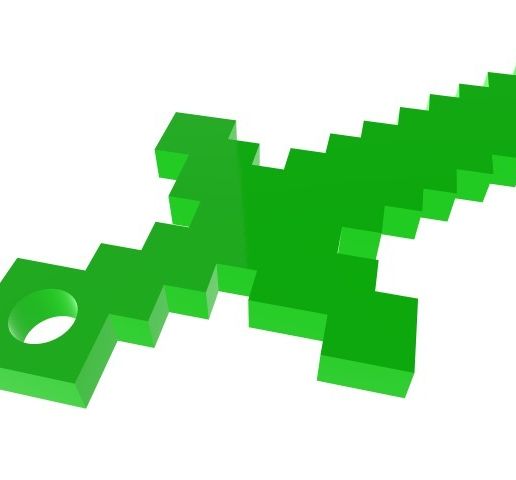 Free 3D file Minecraft Sword Keychain - portachiavi 🗡️ ・3D printer ...