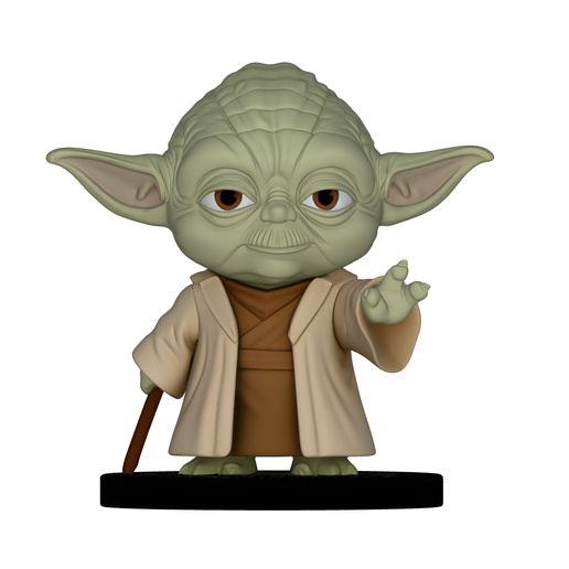 🦸 yoda starwars chibi 3d model・ STL File for 3D printing・Cults