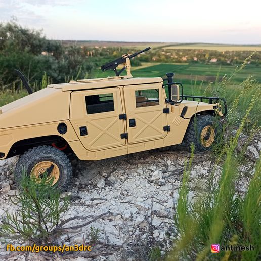 3D file 3D PRINTED RC CAR HMMWV (Humvee Hummer) BODY 2 in 1 set BY ...
