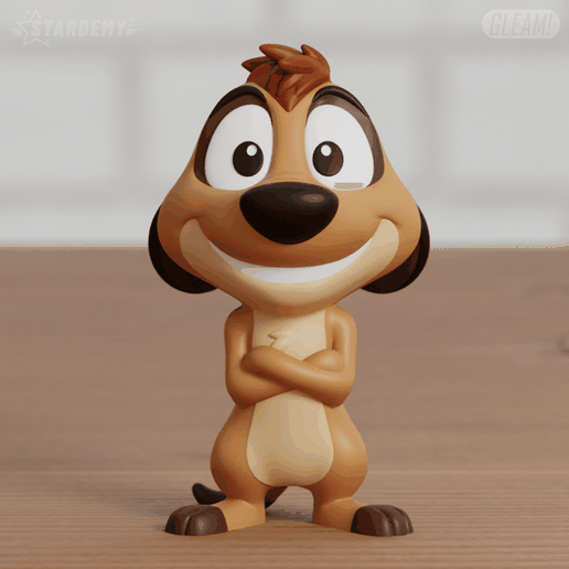 🦁 Timon Chibi Lion King Fanart 3 models Mufasa・ 3D File for 3D printing ...