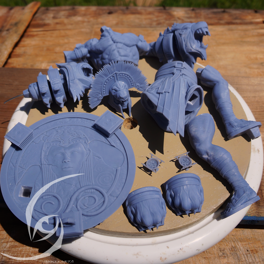 🎮 Hercules God Of War STL 3D Print Statue・ 3D File for 3D printing・Cults