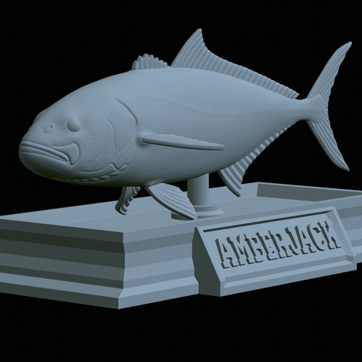 STL file fish greater amberjack / Seriola dumerili statue detailed ...