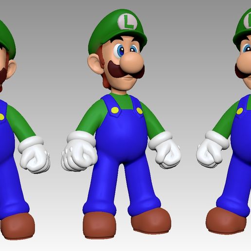 🍑 Luigi Part division・ STL File for 3D printing・Cults
