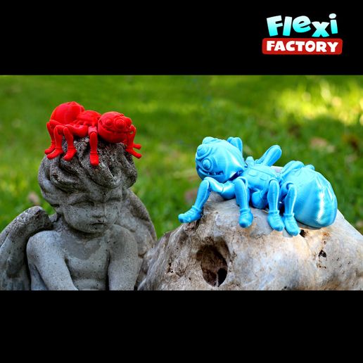 STL file Cute Flexi Print-in-Place Spider・3D printer model to download ...