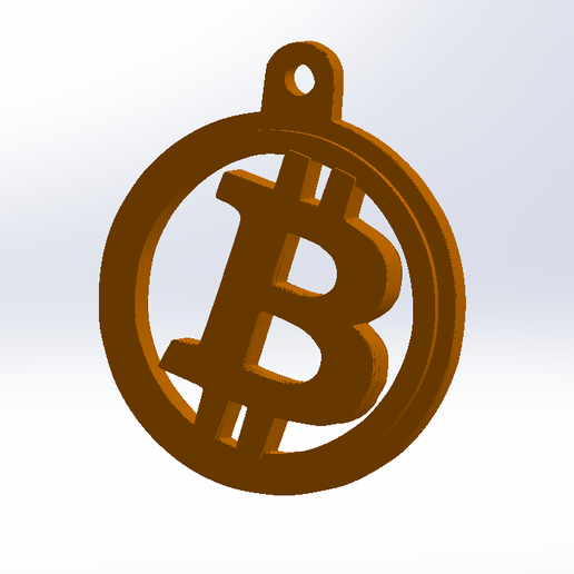 STL file Bitcoin Key Chain 🔑 ・3D print design to download・Cults
