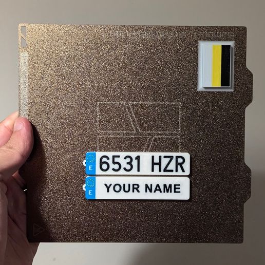 🗝️ Customizable License Plate Keychain・Free STL File for 3D printing・Cults