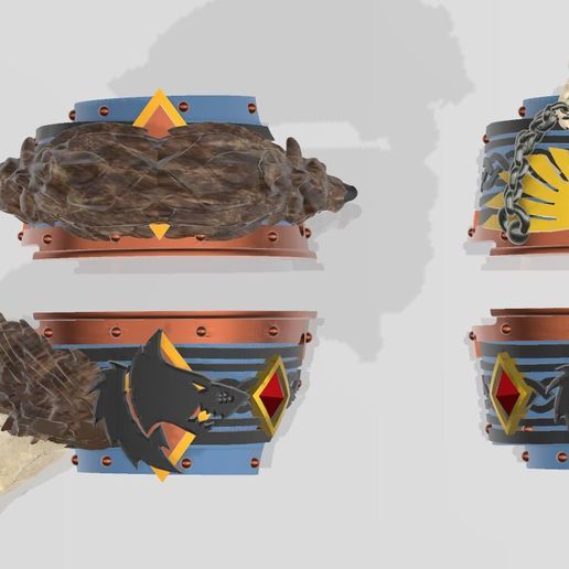 🛰 Space Viking Cata Pads・ STL File for 3D printing・Cults