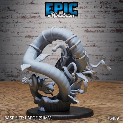 🎲 Deep Sea Eel Set ‧ DnD Miniature ‧ Tabletop Miniatures ‧ Gaming ...