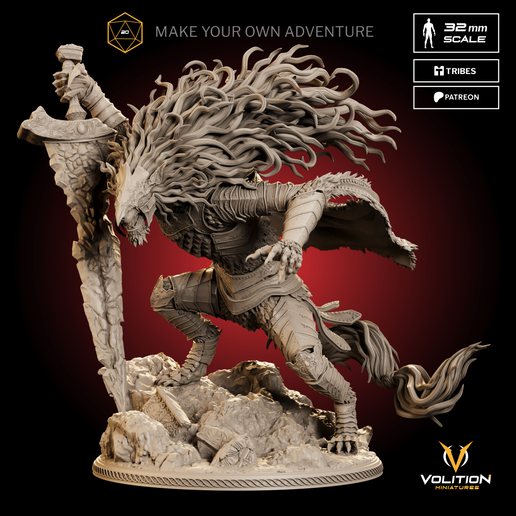 💍 Maliketh | Miniature | For Board Game | Elden Ring FAN ART・ 3D File ...
