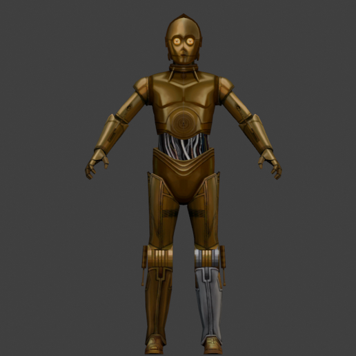 ⭐ C-3PO Star Wars Ready to Print・ STL File for 3D printing・Cults