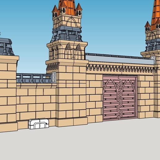 🏙️ IMPERIAL HIVE CITY WALLS・ 3D File for ・Cults