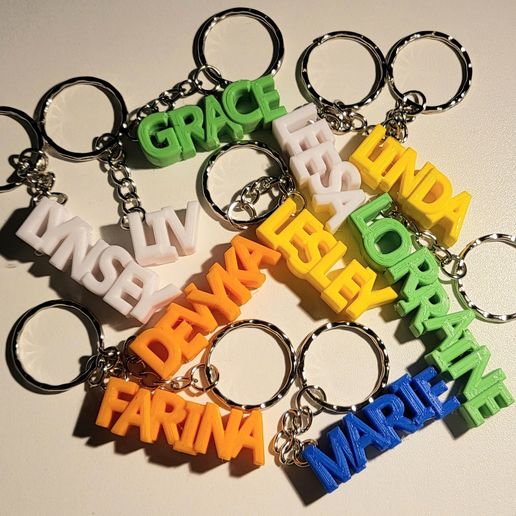 Archivo STL Emilie / Emily Keyring 🗝️ ・Plan de impresora 3D para ...