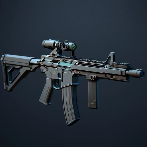 🔫 M4 Rifle 3D Model STL Printable - 3D Model STL Printing・ STL File for ...