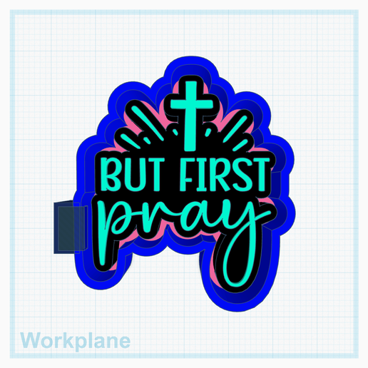 STL file But first pray 🙏 ・3D printable design to download・Cults