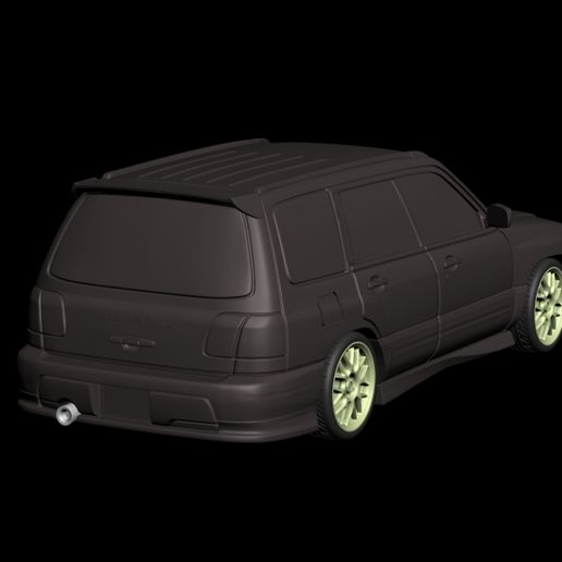 🚗 Forester SF5 STI Scale 1/64・ 3D File for 3D printing・Cults
