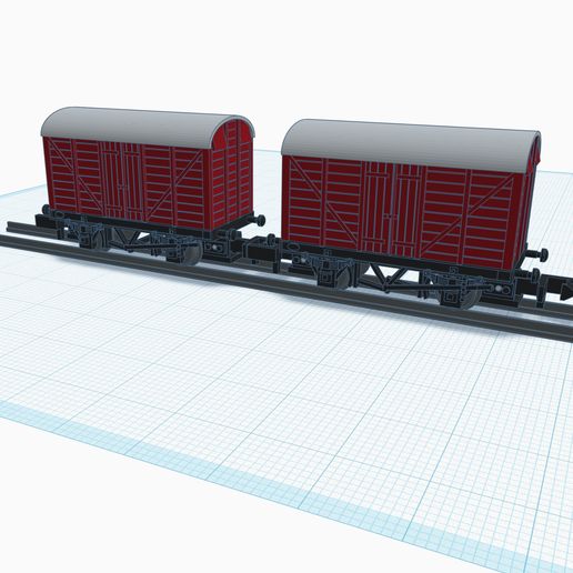 🛤️ Railway Goods Van and Chassis NGauge 1940s 1950s (RESIN)・ STL File ...