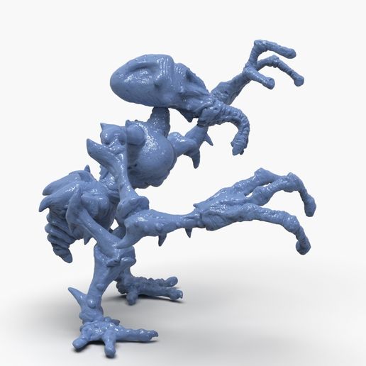 👽 Alien Monster STL Miniature - Dejarik Grimtaash Sci-Fi Creature 3D ...