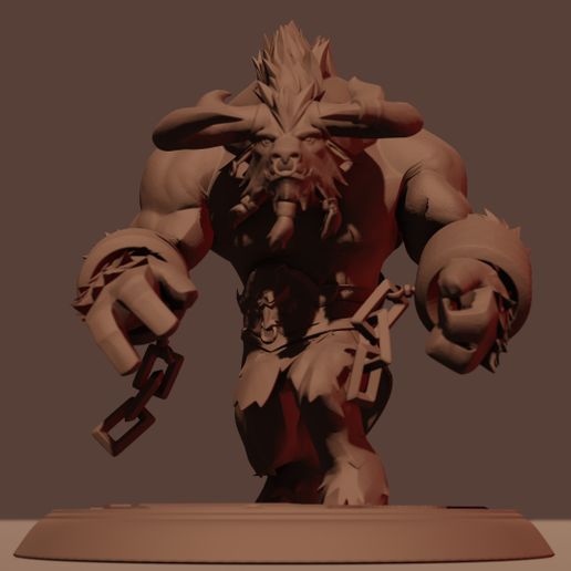 🎮 ALISTAR THE MINOTAUR - LEAGUE OF LEGENDS・Free STL File for ・Cults