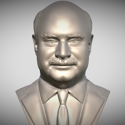 👤 Dr Phil bust for 3D printing・ STL File for 3D printing・Cults
