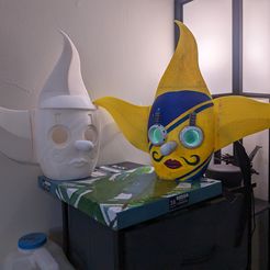 3D printed Sogeking Mask One Piece • made with BambuLab X1 Carbon・Cults