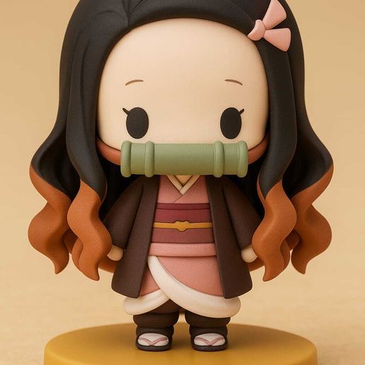 👧 Nezuko Kamado Chibi 3D Model - Cute Demon Slayer Figurine STL・ STL ...