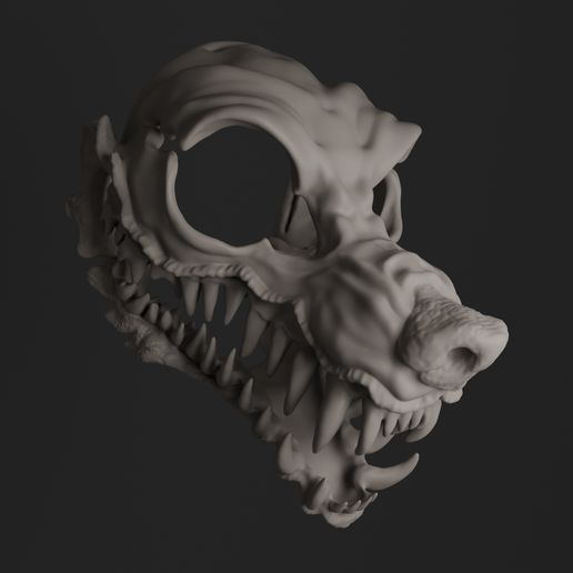 🐺 Furry head base: Razer wolf mask・ STL File for 3D printing・Cults