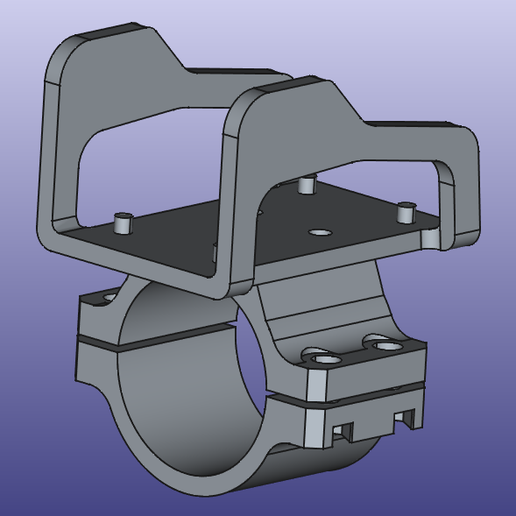 ⚽ LPVO 30mm mount picatinny/docter・Free STL File for 3D printing・Cults