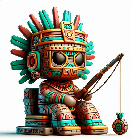 👾 Aztec Chibi・ STL File for 3D printing・Cults