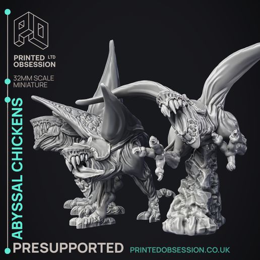 🧙‍♀️ Abyssal Chickens - Ravenshold Witch Co - PRESUPPORTED ...
