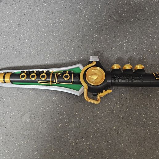 3D printed Green ranger dragon dagger flute • made with Creality K1 Max ...