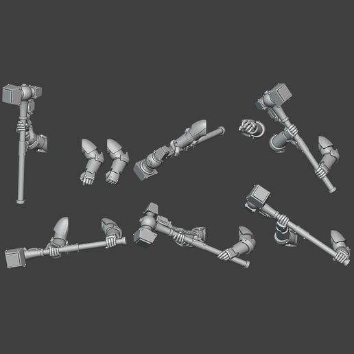 🔨 Gen 4 Heavy Hammer arms・ 3D File for 3D printing・Cults