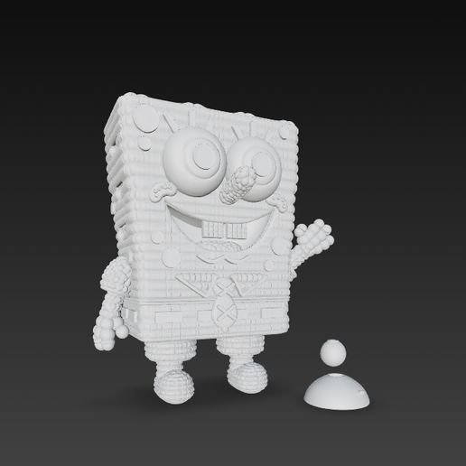 🧽 SpongeBob Knit Style 3D Print Model・ STL File for 3D printing・Cults