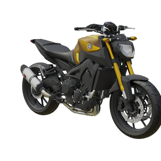 🚗 Yamaha MT 09・ STL File for 3D printing・Cults