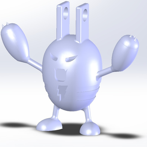 3D file Elekid - Electric Pokemon ⚡ ・3D printer model to download・Cults