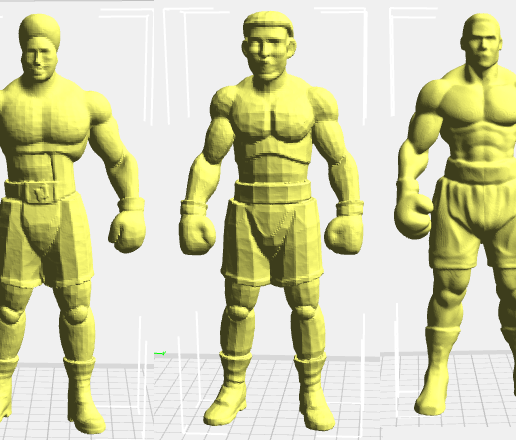 💍 Boxer (3 Figures)・ STL File for 3D printing・Cults