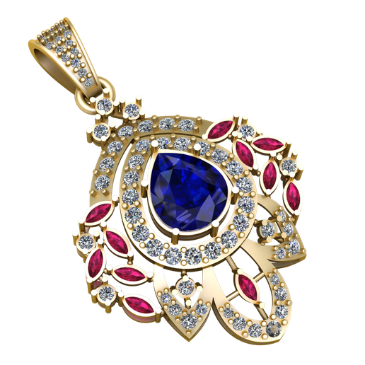 STL file RUSSIAN FANCY PENDANT 3D PRINTABLE MODEL 🔑 (OBJ)・Design to ...