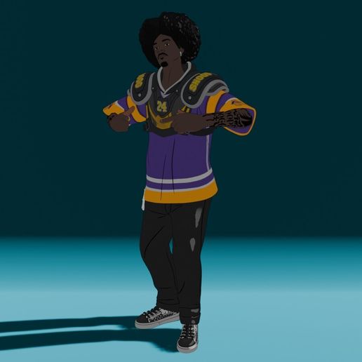 👨 Snoop Dogg LBC 93 Low Poly・ STL File for 3D printing・Cults