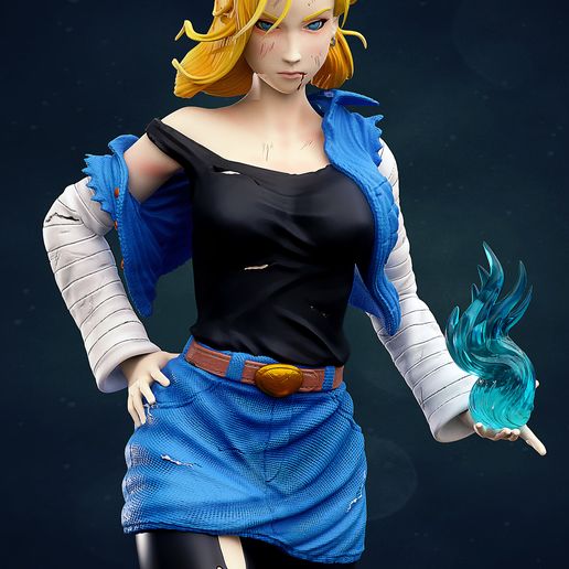 🤖 Android 18・ STL File for 3D printing・Cults