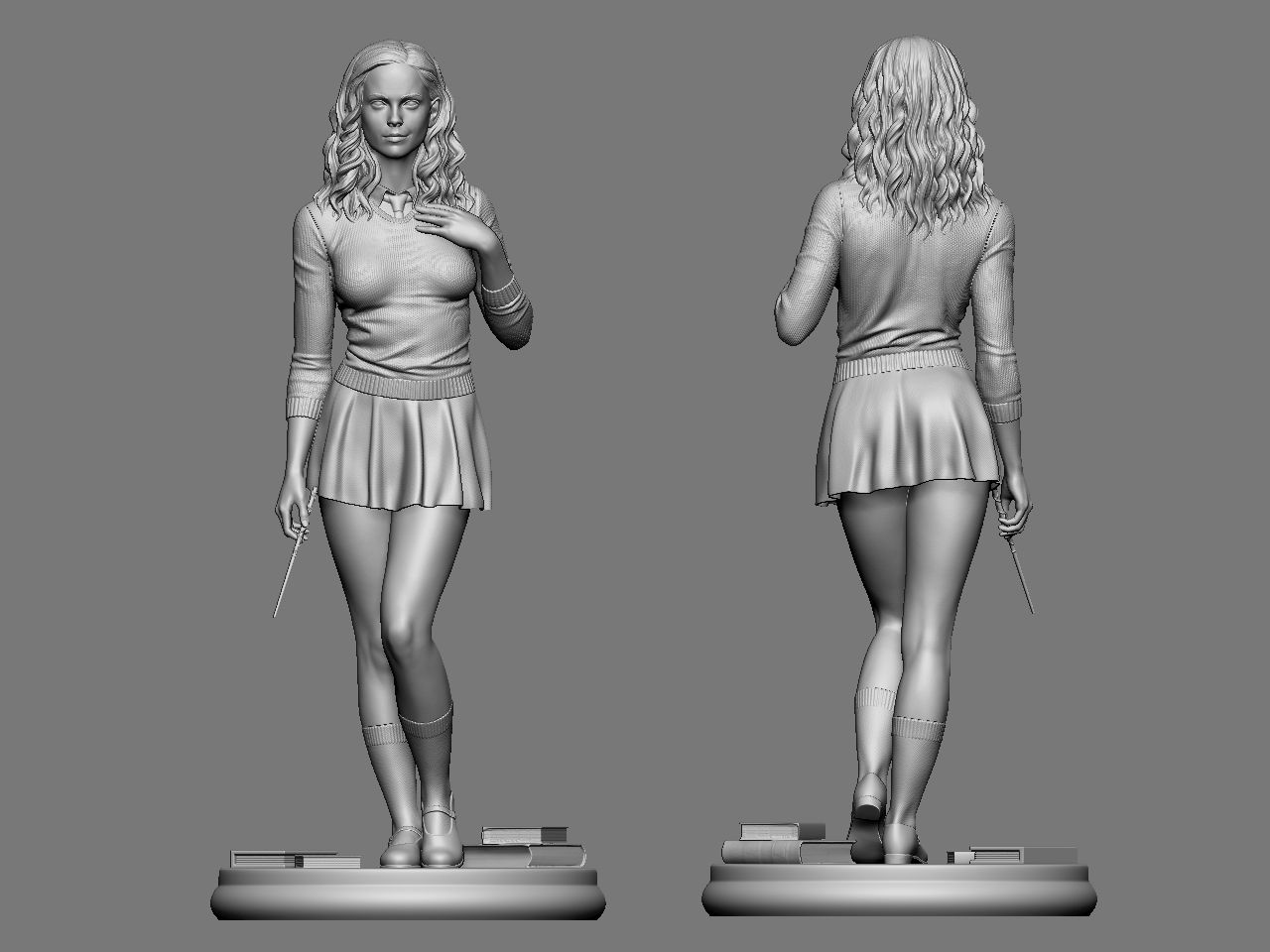 Stl Datei Hermine Granger Herunterladen • 3d Druckbares Modell ・ Cults