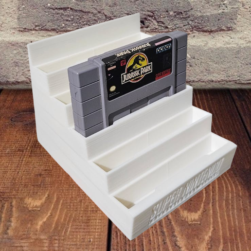 STL file SNES Cartridge Holder 3 to 6 Slots 🎮 ・3D printable model to ...