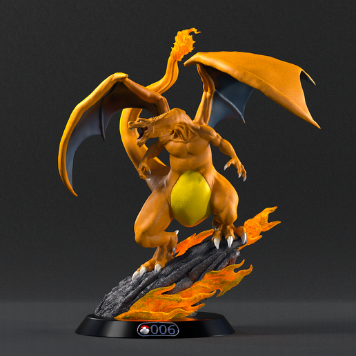🐉 Charizard・ OBJ File for 3D printing・Cults