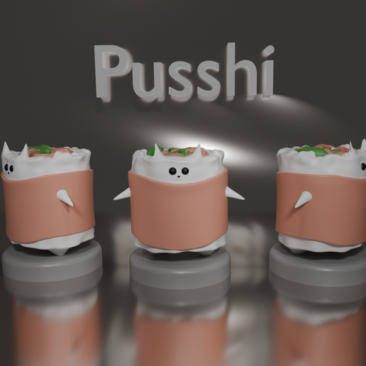 🎲 Pusshi・ STL File for 3D printing・Cults