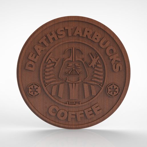 STL file Digital design bundle: Death star coffee style for laser ...