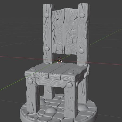 🪵 dnd wooden chair・ STL File for 3D printing・Cults