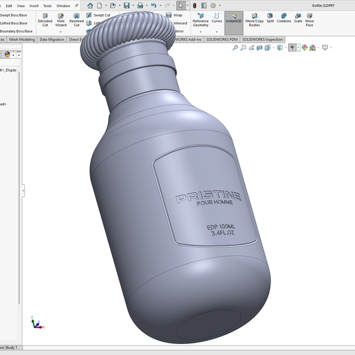 🍾 Elegant 3D-Printable Perfume Bottle・ STL File for 3D printing and CNC ...