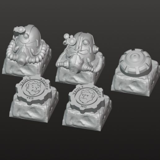 ⌨️ KEYCAP FALLOUT・Free STL File for 3D printing・Cults
